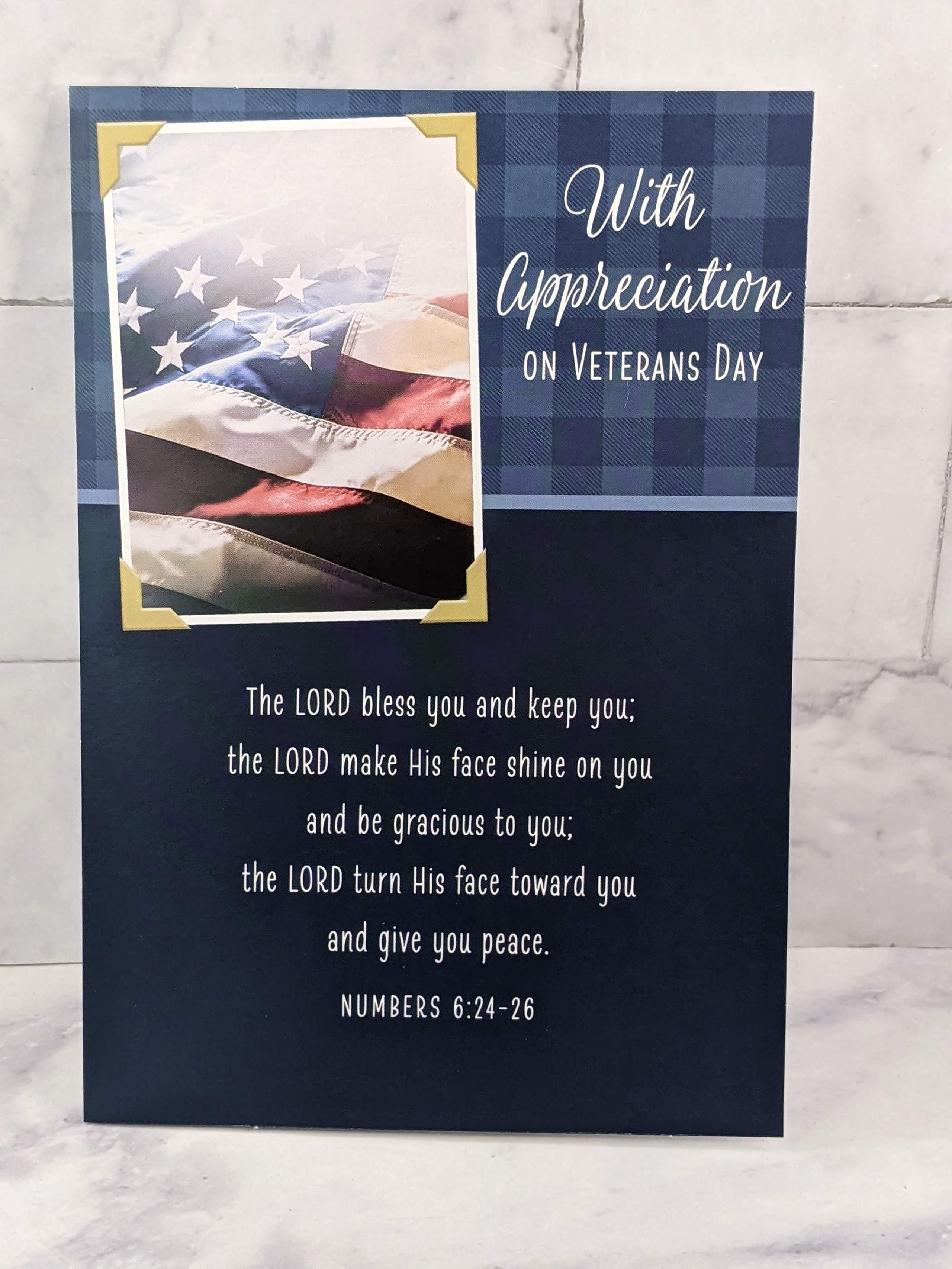 Veterans Day Appreciation Card - Christian Cards and Gifts