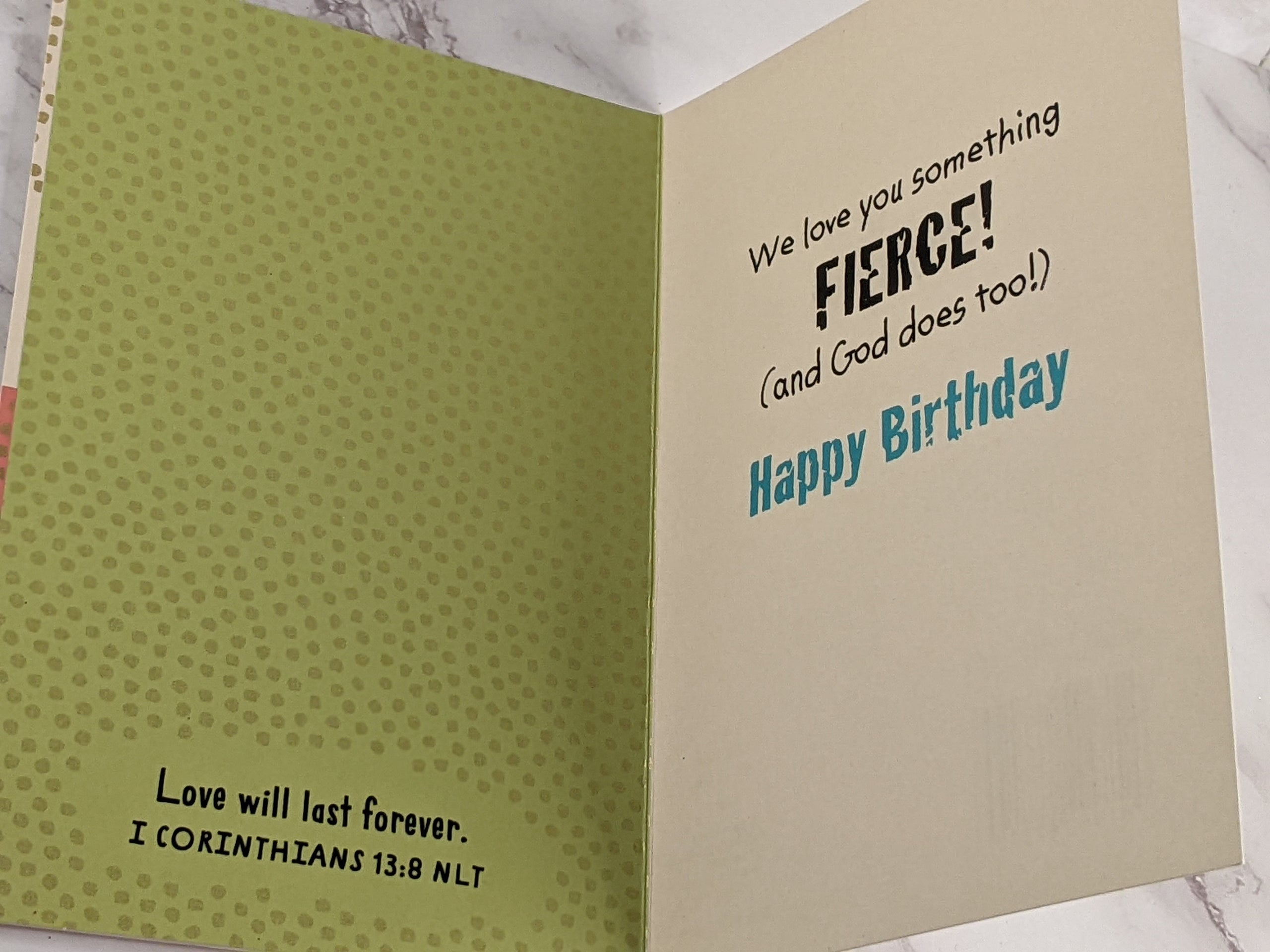 Fierce Love Son Birthday Card
