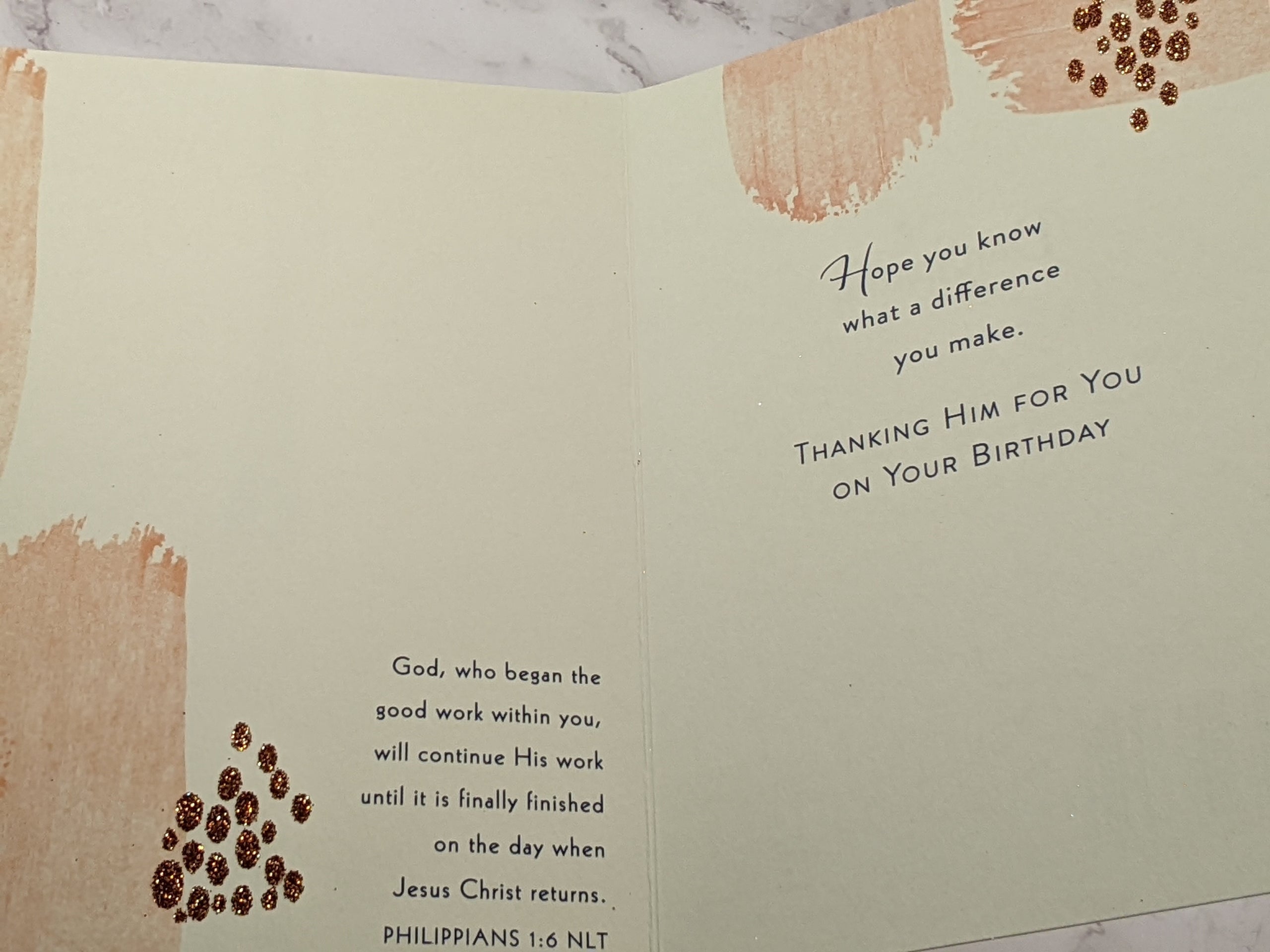 You Make A Difference Birthday Card