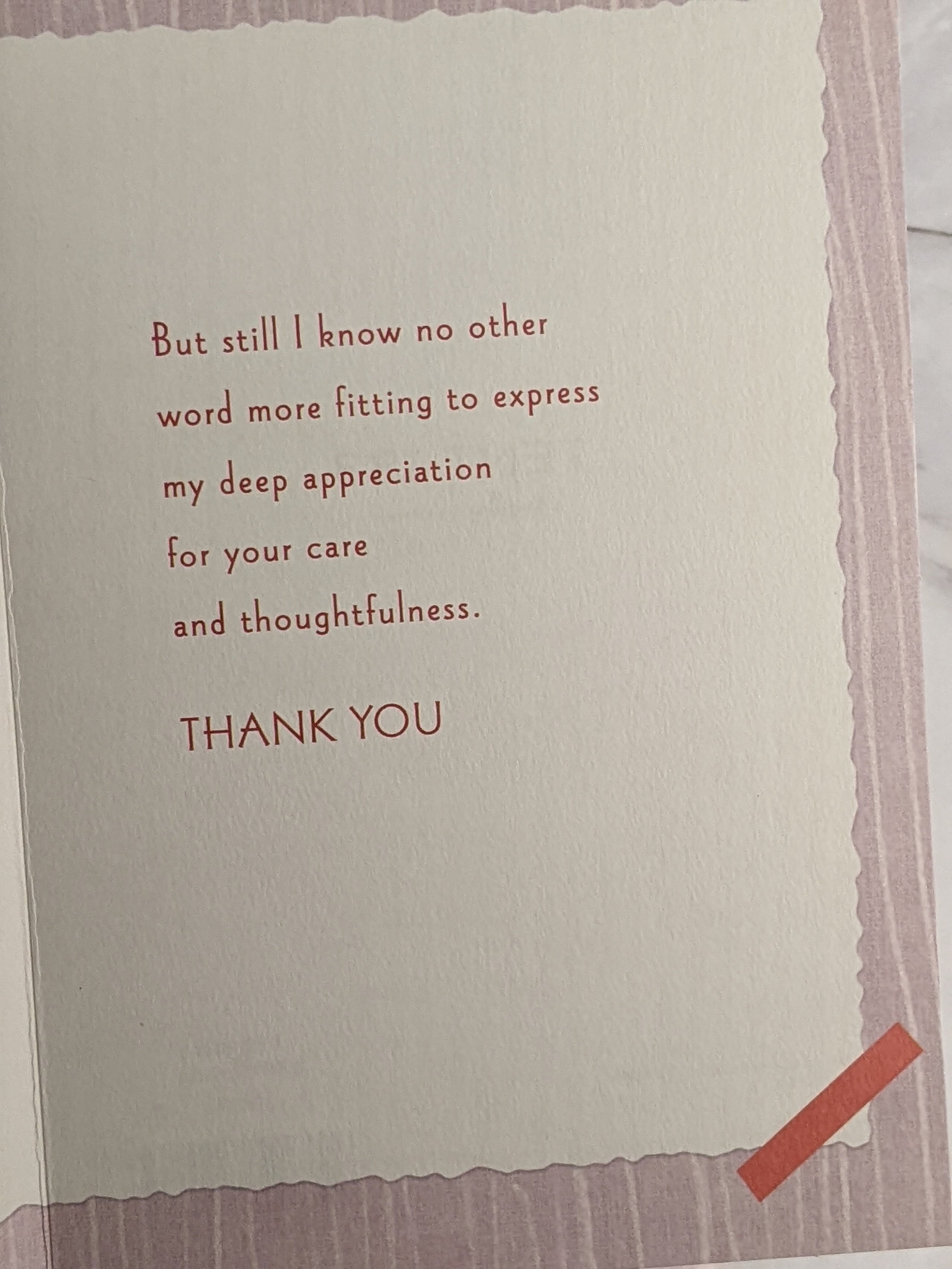 Deep Appreciation Card