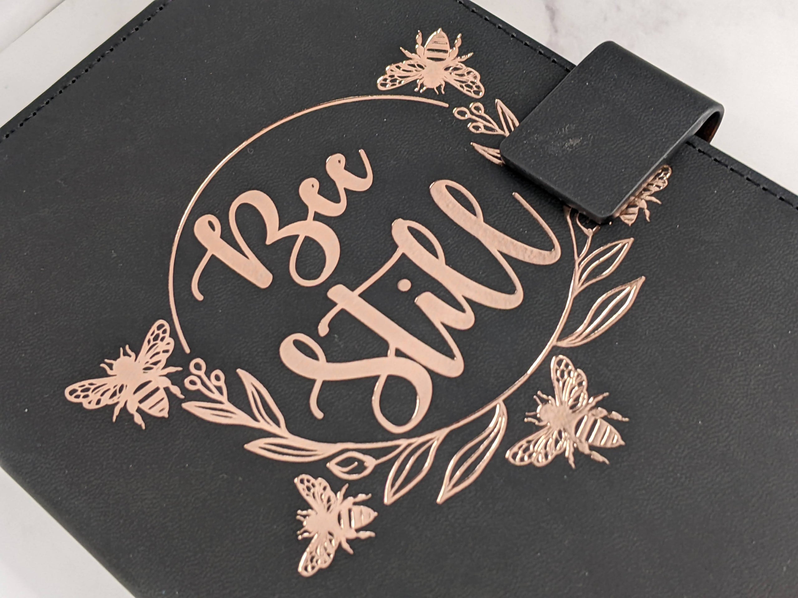 Bee Still Leather-Like Journal
