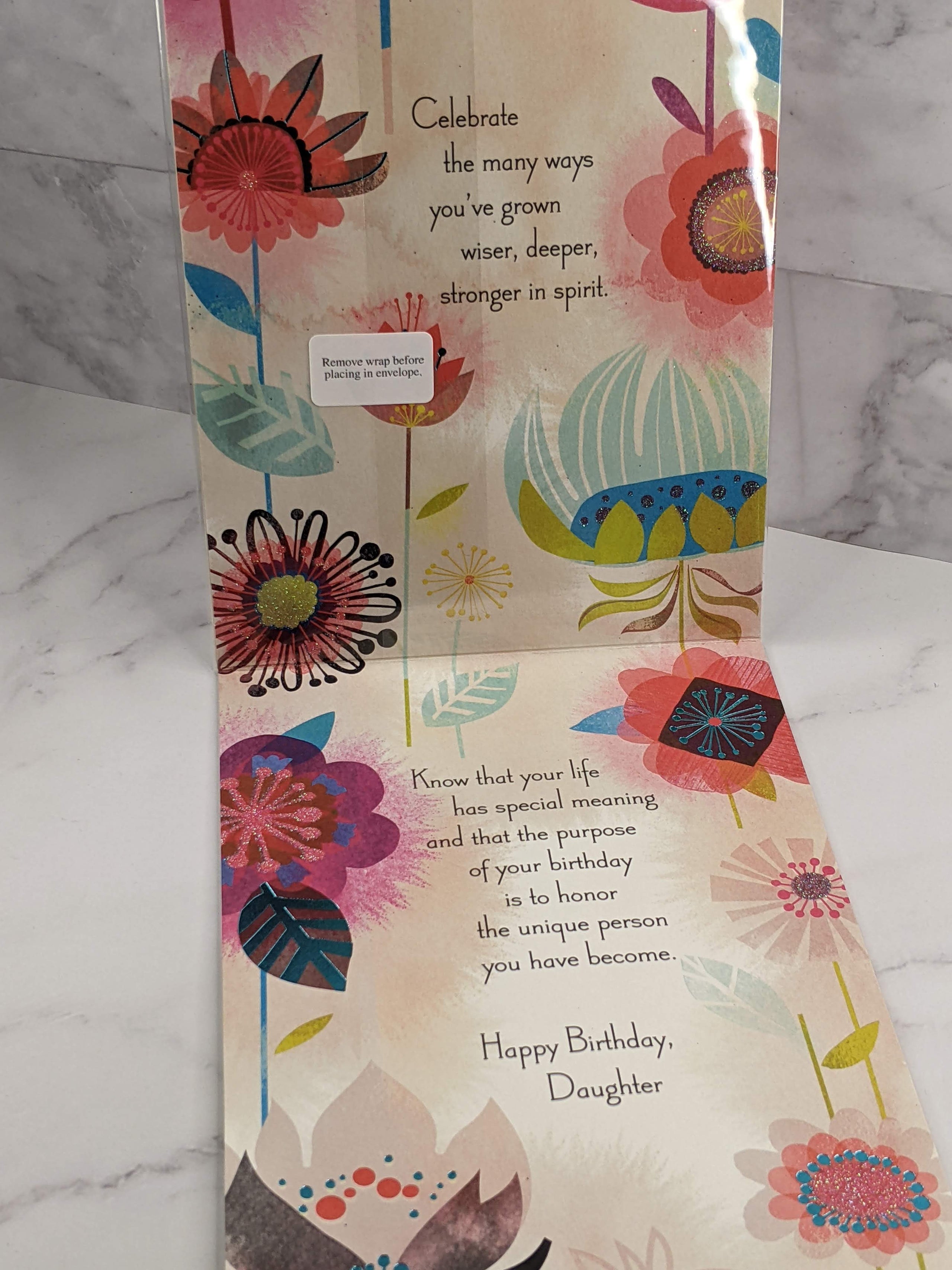 Stand Tall Daughter Birthday Card