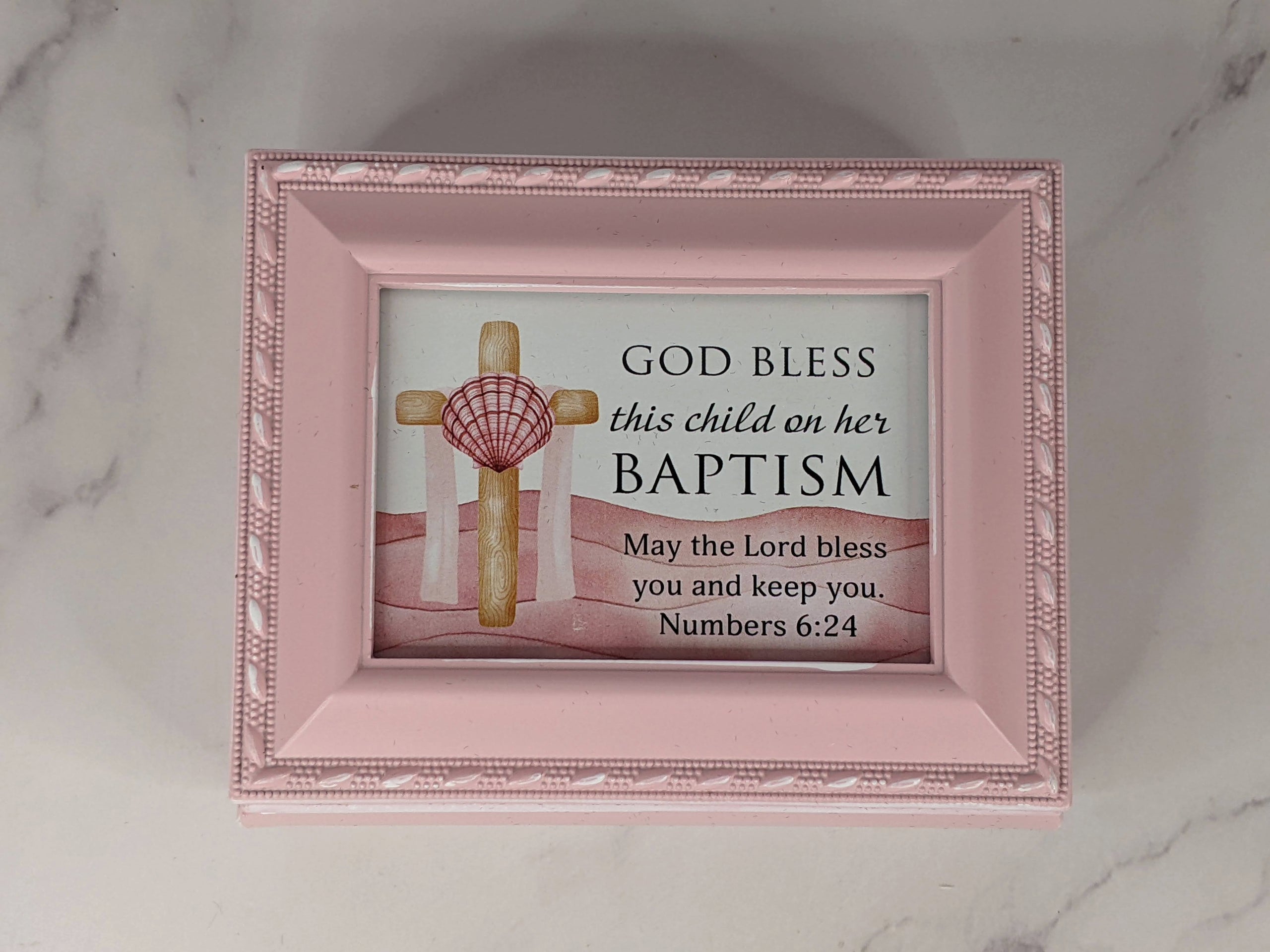 Girl Baptism Keepsake Box
