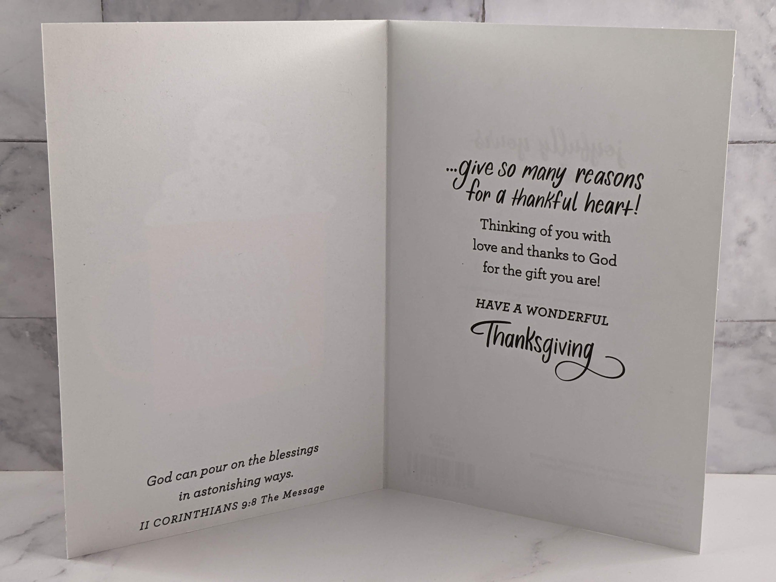 God's Sweet Blessings Thanksgiving Card