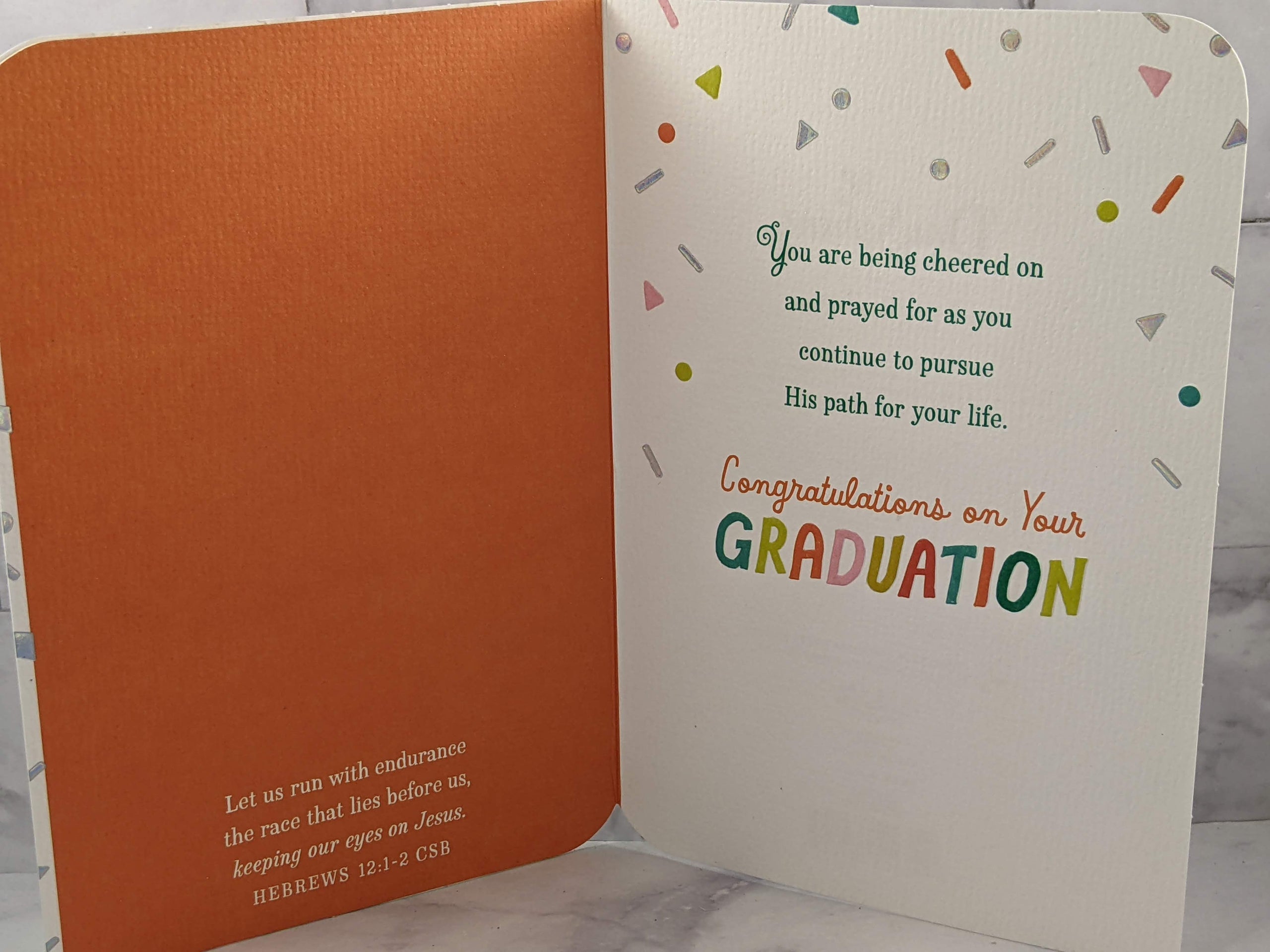 Graduation Finish Line Card