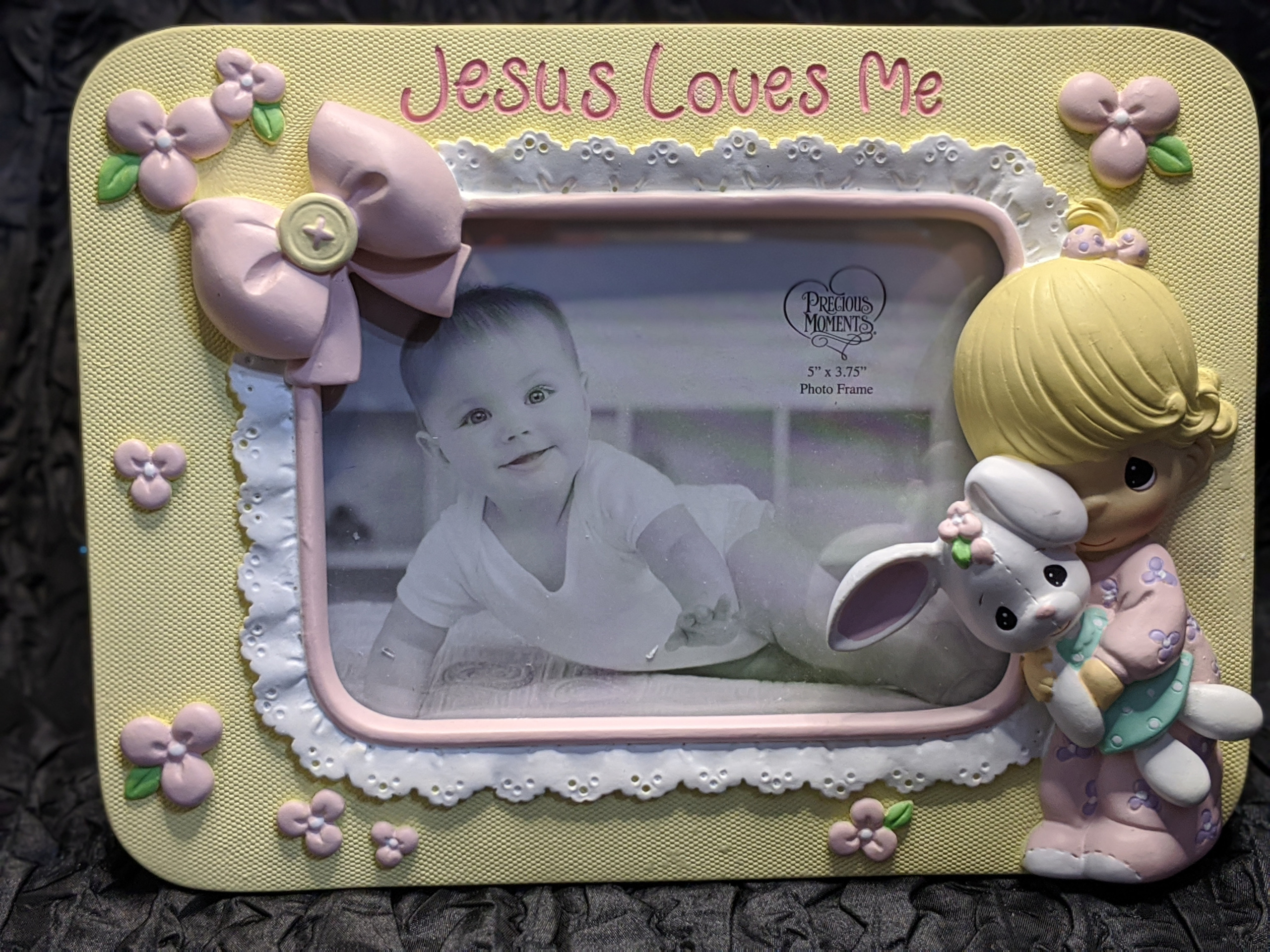 Jesus Loves Me Photo Frame (Girl)